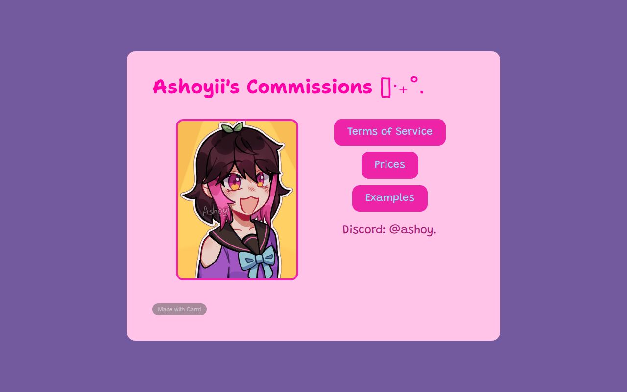 Ashoyii's Commissions